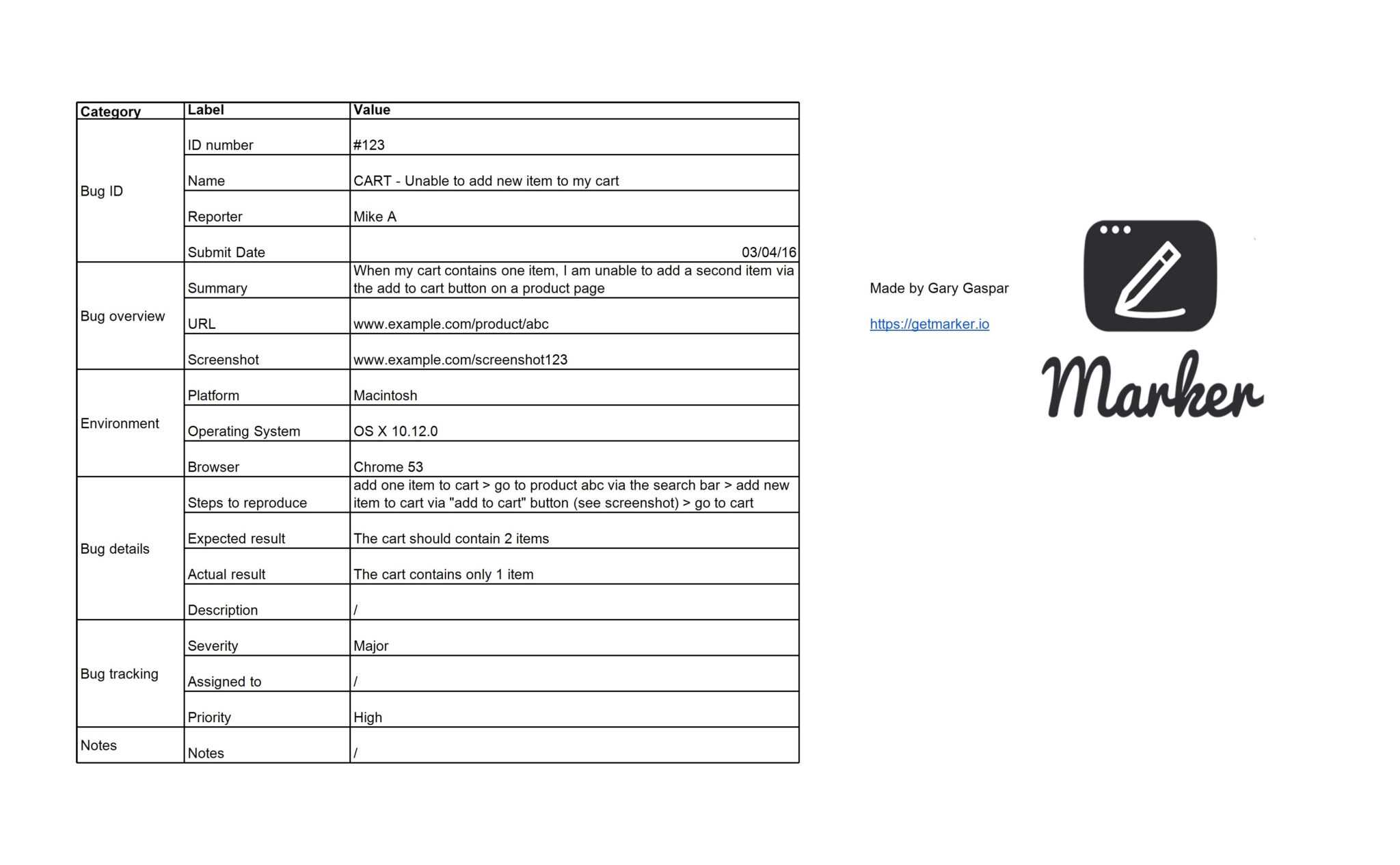 Bug Report Template Xls Best Professional Templates