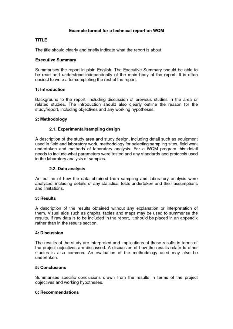 How To Write A Work Report Template Best Professional Templates