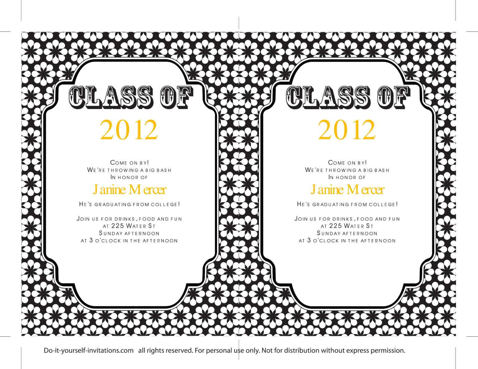 Free Graduation Invitation Templates For Word Best Professional Templates