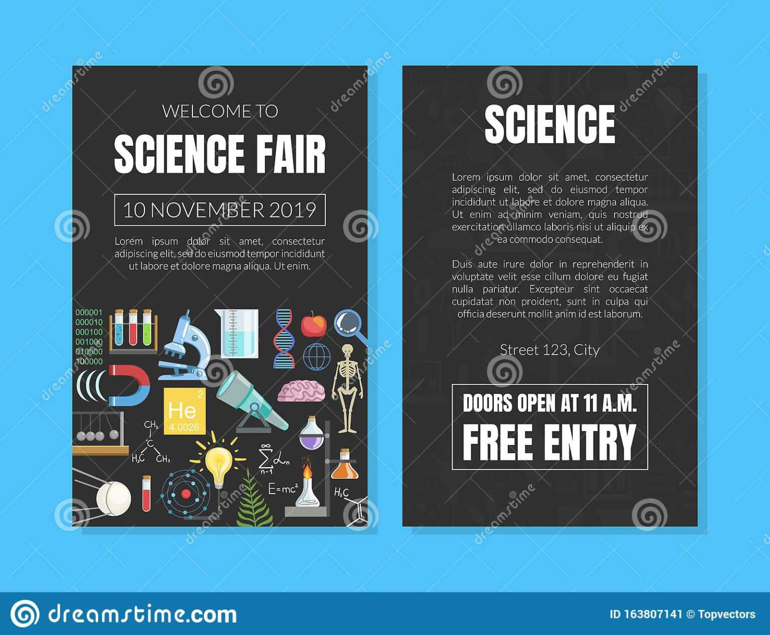 Welcome To Science Fair Invitation Card Template Scientific Inside welcome-to-science-fair-invitation-card-template-scientific-inside